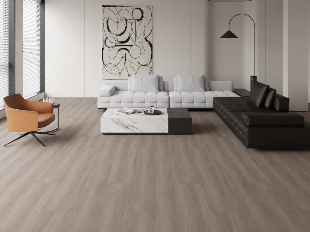 Sol en vinyle chêne rustique teinte sable lame style campagnard | Sols ...