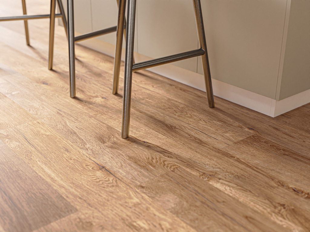 Sol PVC SPC Rigid Eclipse50Plus avec isolation acoustique, lame de ...