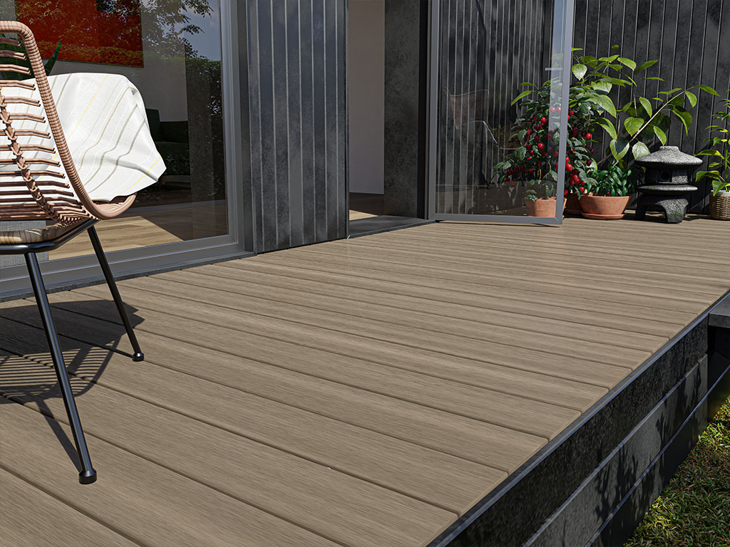 Lames de terrasse WPC Fun Deck Ultrashield Multigrey light | Lame de ...