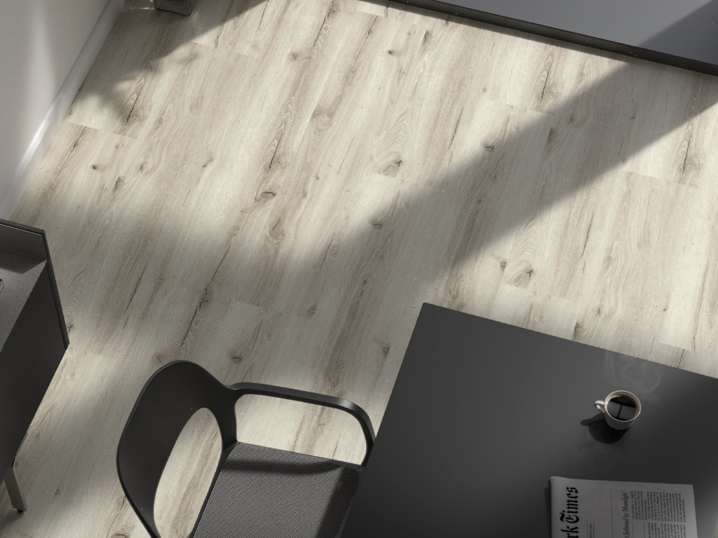 Sol PVC SPC Rigid SPC Carpo50Pluss avec isolation acoustique Lame de ...